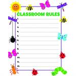 Classroom Rules Bugs Poster